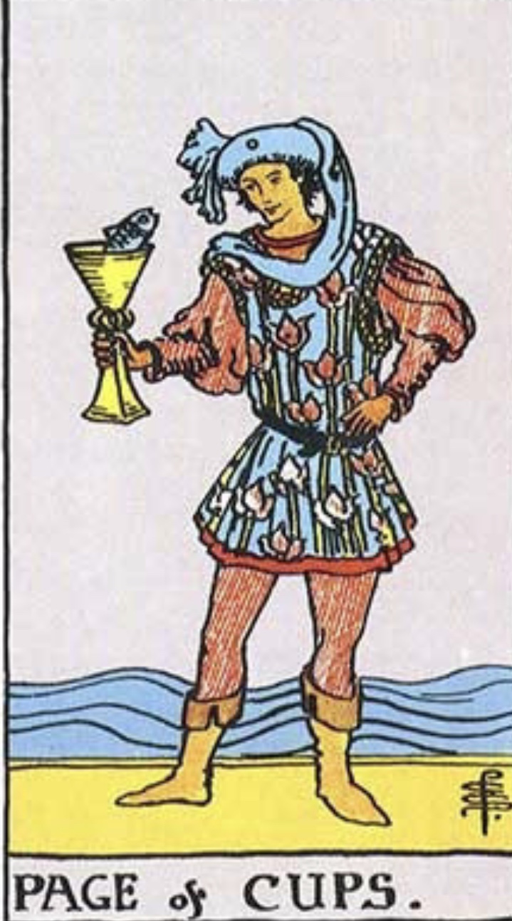 Tarot – Page of Cups – Princess Ondine – Lotus growing in the Palace of ...